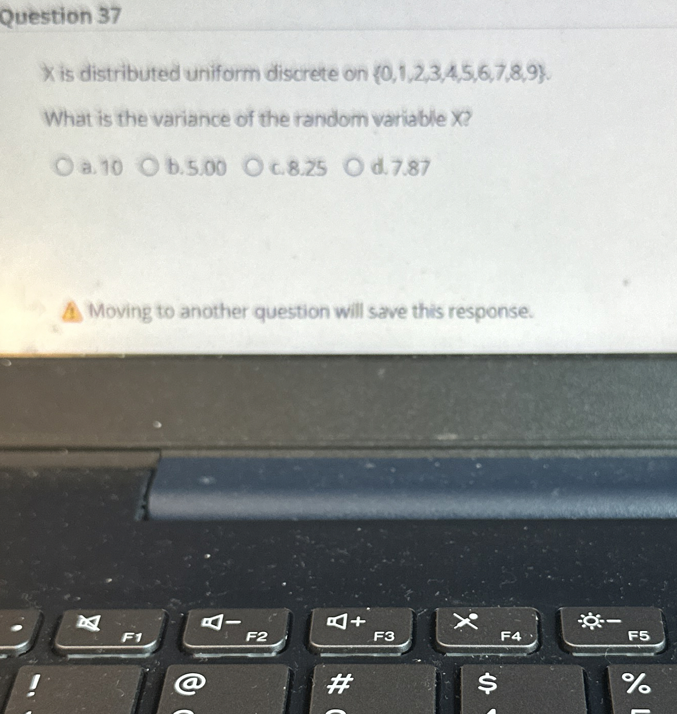 Question 37x ﻿is distributed uniform discrete on | Chegg.com