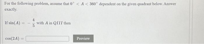 Solved For the following problem, assume that 0∘ | Chegg.com