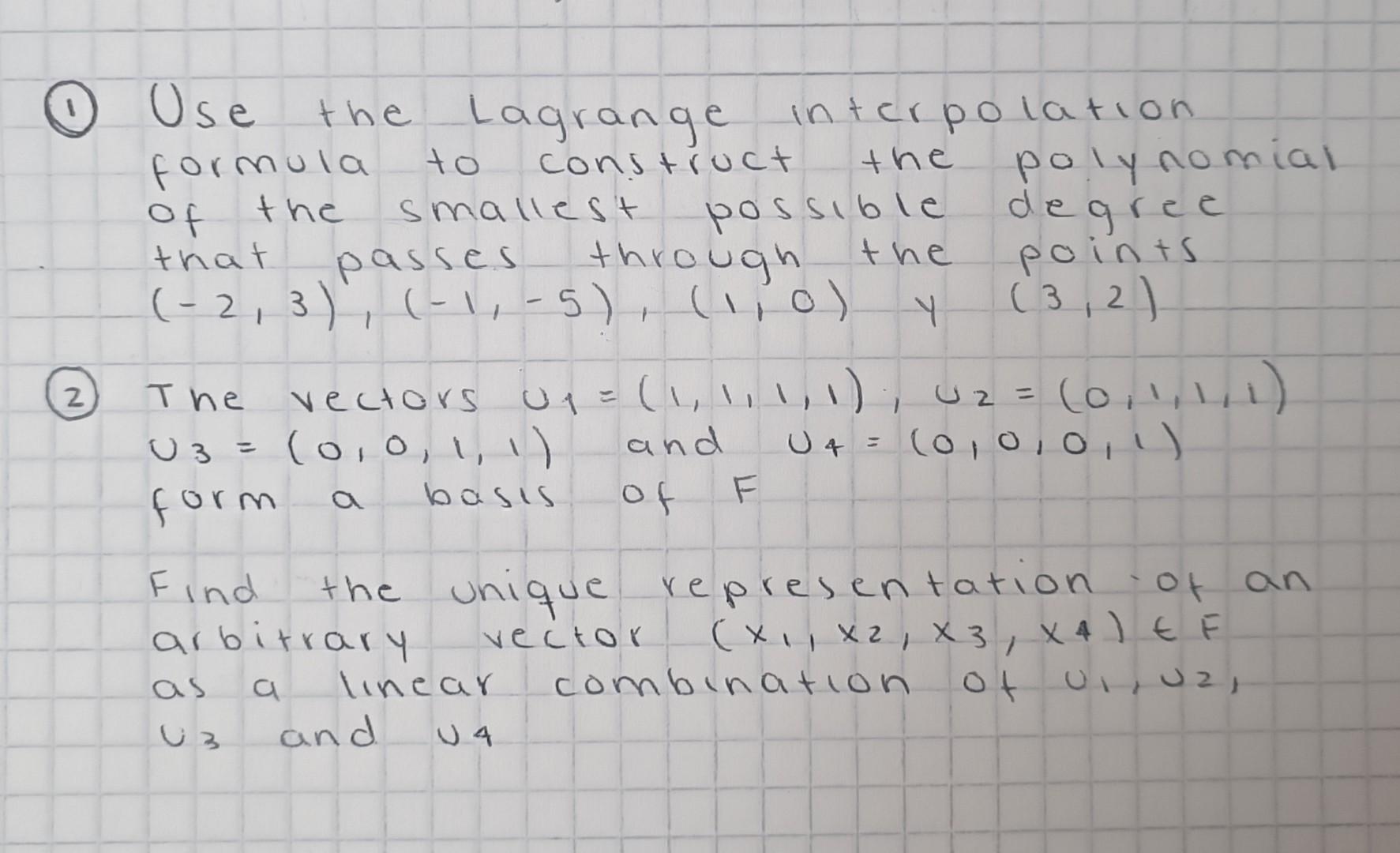 Solved Hey there, can you help me solving this two | Chegg.com