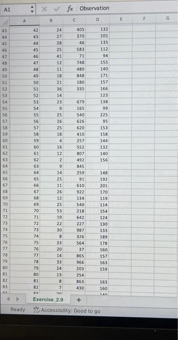 Solved The accompanying data file contains three numerical | Chegg.com