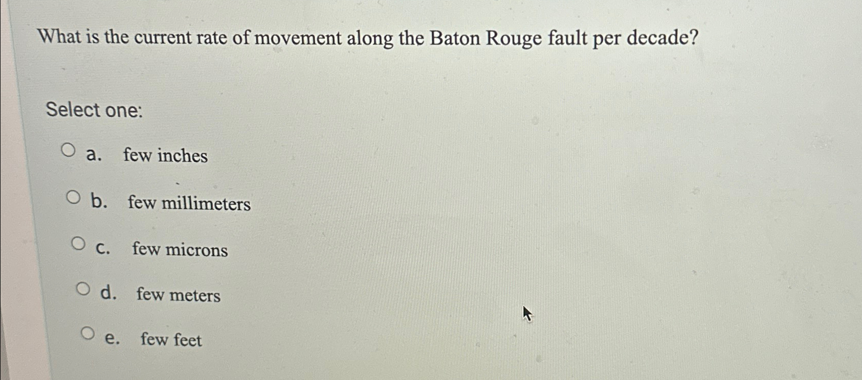 Solved What is the current rate of movement along the Baton | Chegg.com