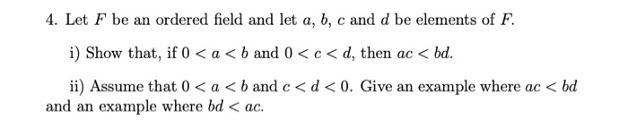 Solved In the following assume that F is an arbitary field, | Chegg.com