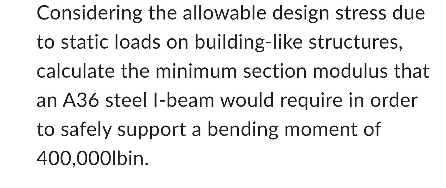 Solved Considering the allowable design stress due to static | Chegg.com