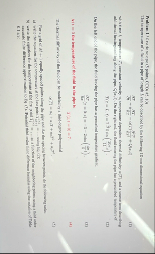 Solved Problem 1/Grades cope ( 5 ﻿points, CCOs 85,10 )The | Chegg.com