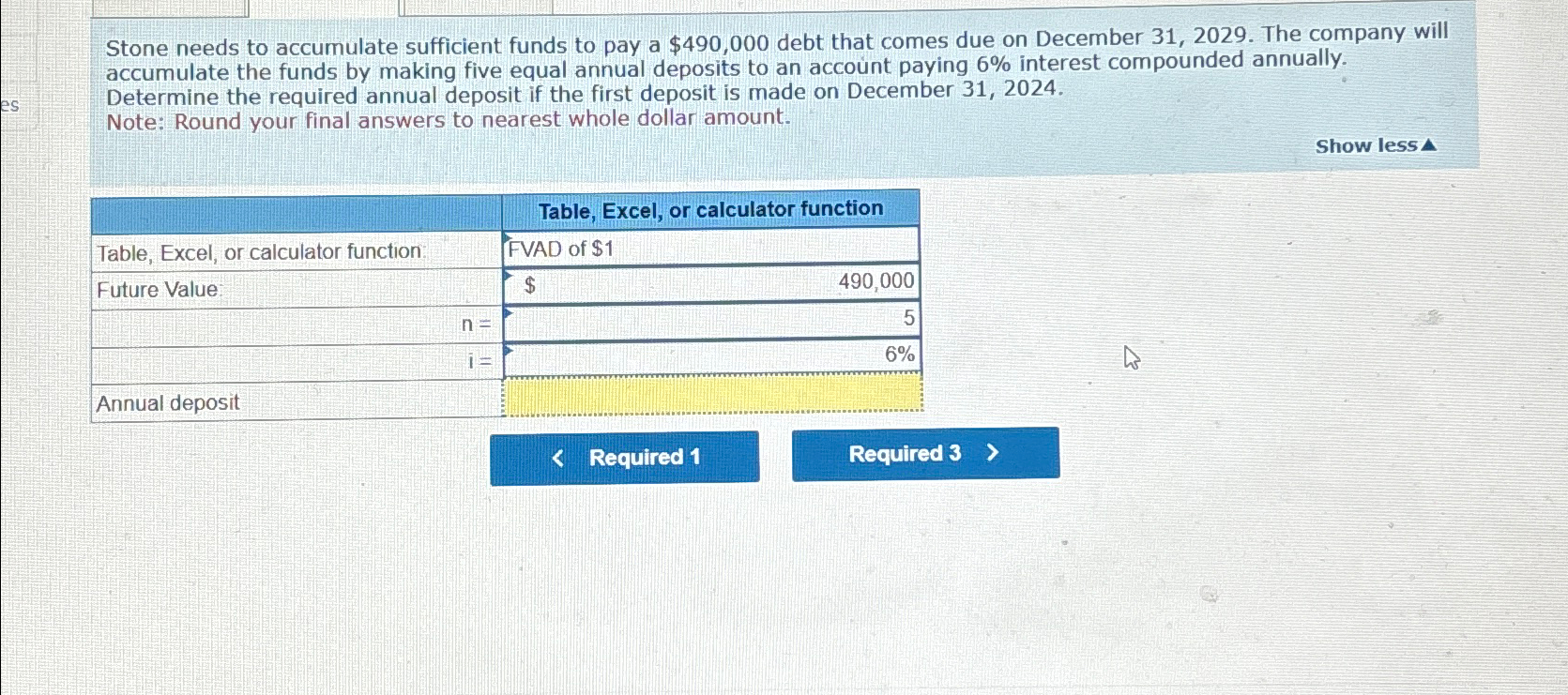 Solved Stone needs to accumulate sufficient funds to pay a | Chegg.com