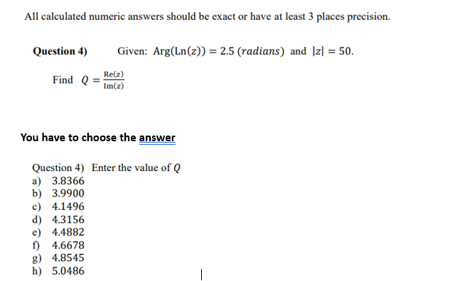 Solved All calculated numeric answers should be exact or | Chegg.com