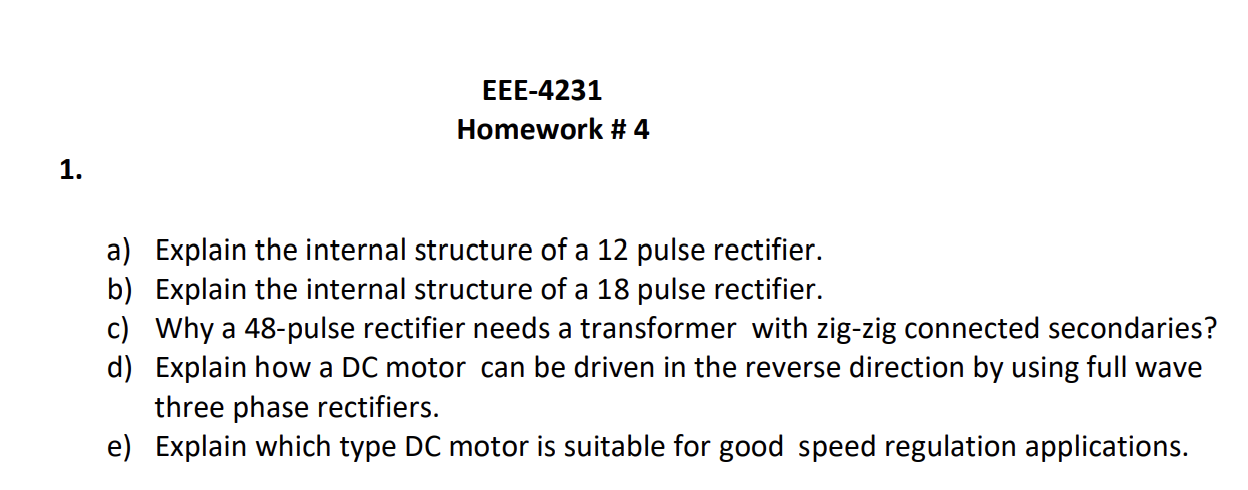Solved a) ﻿Explain the internal structure of a 12 ﻿pulse | Chegg.com