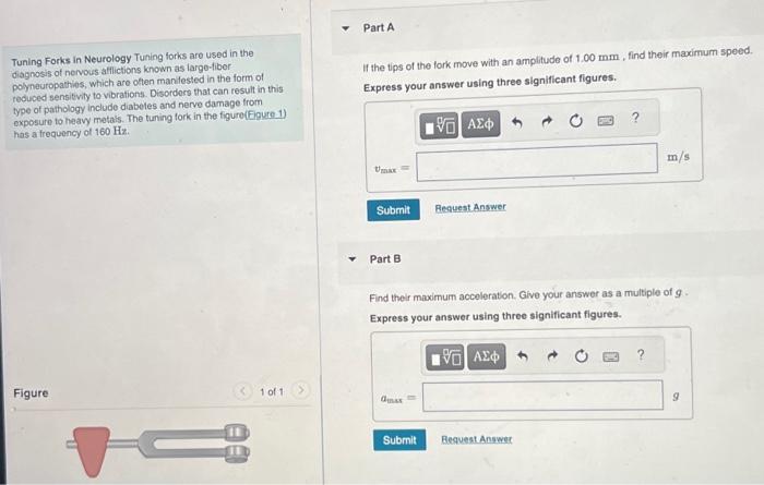 Solved Tuning Forks in Neurology Tuning forks are used in | Chegg.com