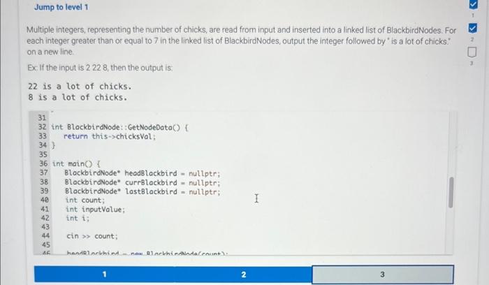 Solved Multiple integers, representing the number of chicks, | Chegg.com