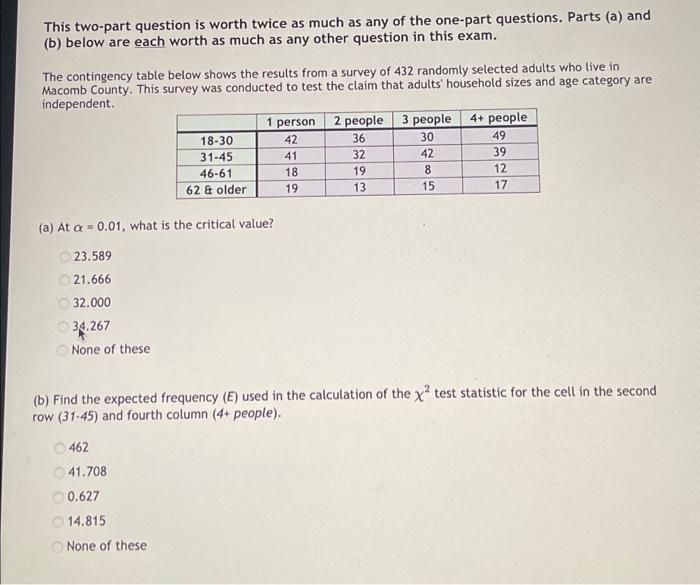 Solved help!!This two-part question is worth twice as much | Chegg.com