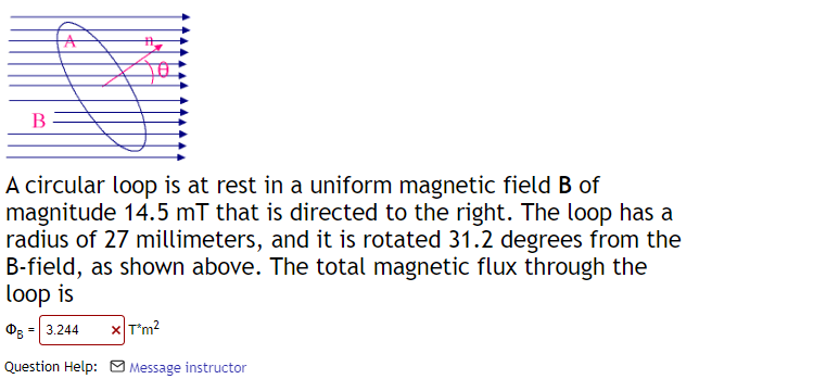 Solved A circular loop is at rest in a uniform magnetic | Chegg.com