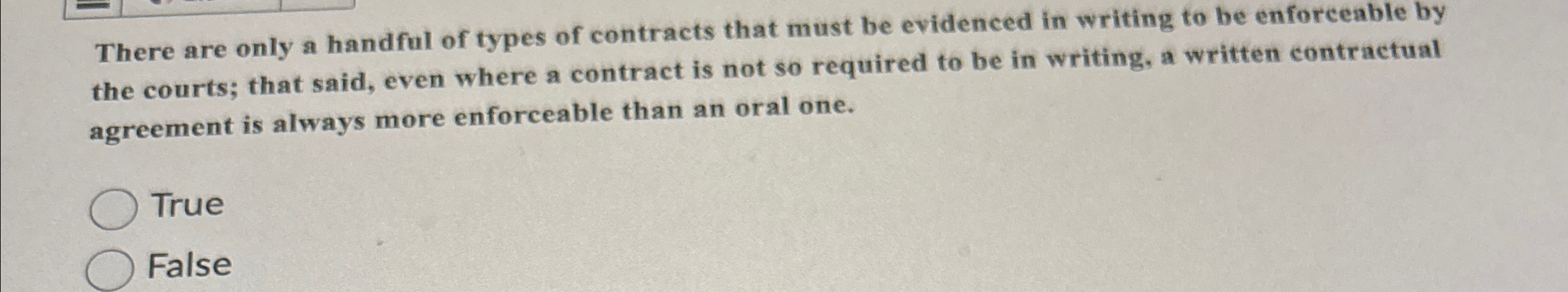 Solved There are only a handful of types of contracts that | Chegg.com