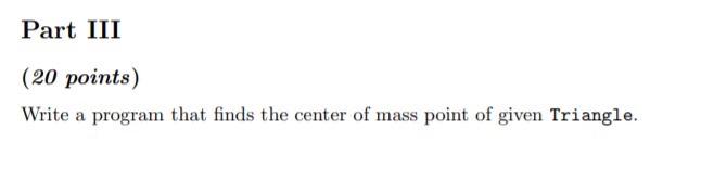 Solved QUESTIONS Preliminaries • Write a Point class with | Chegg.com