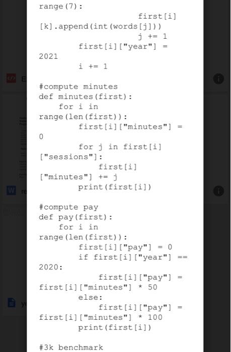 pleasw translate from python into C language. comment | Chegg.com