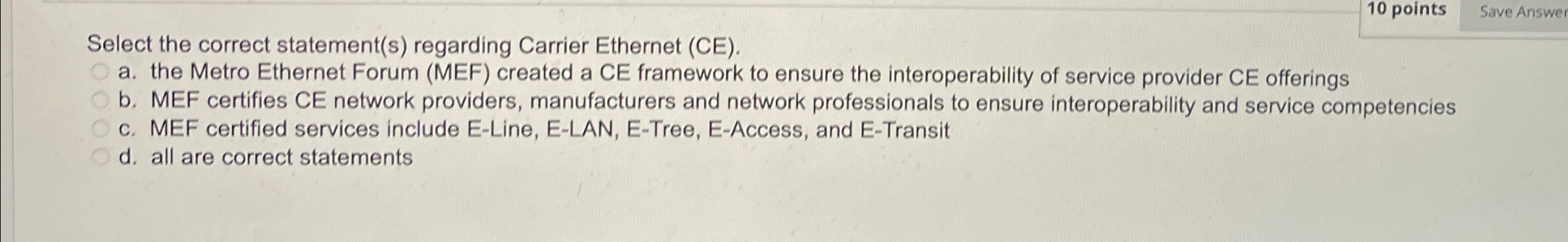 Solved 10 ﻿pointsSelect the correct statement(s) ﻿regarding | Chegg.com