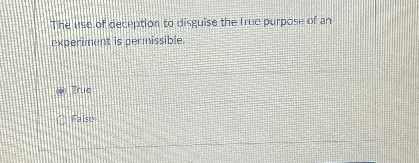 Solved The use of deception to disguise the true purpose of | Chegg.com