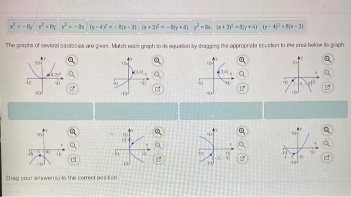 Solved x2 = -8y x = ey y2 = -8X (-472 = - 8(x - 3) (x+3)2 = | Chegg.com
