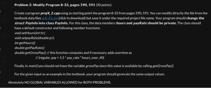 Solved Problem 2 Modify Program 8 33 Pages 590 591 30