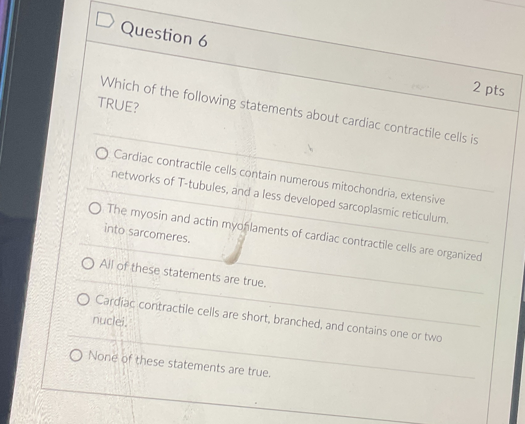 Solved Question 62 ﻿ptsWhich of the following statements | Chegg.com