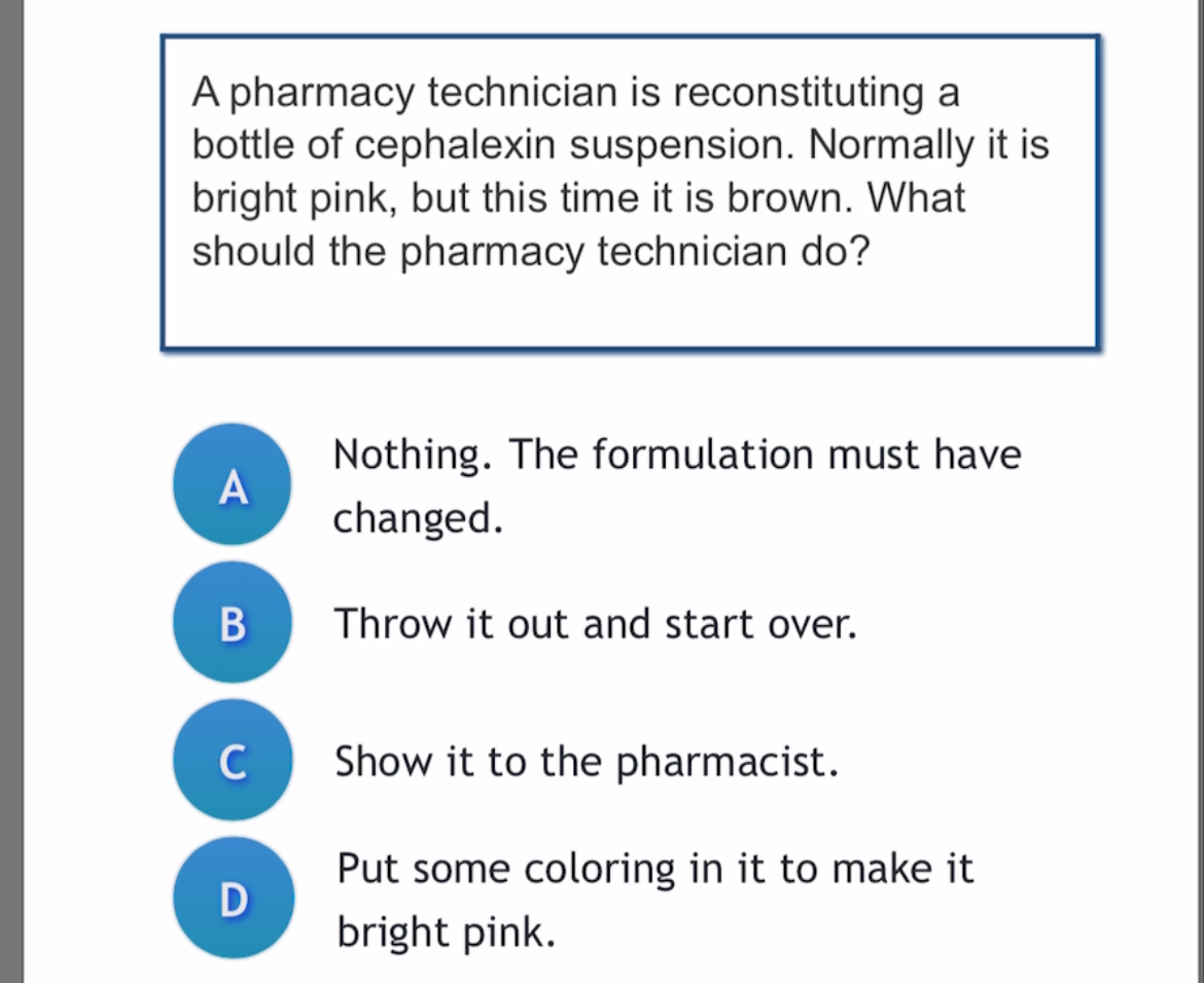 Solved A pharmacy technician is reconstituting a bottle of | Chegg.com