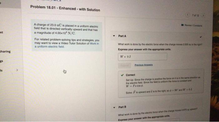 Solved Text Part A . Sharing Three equal point charges, each | Chegg.com