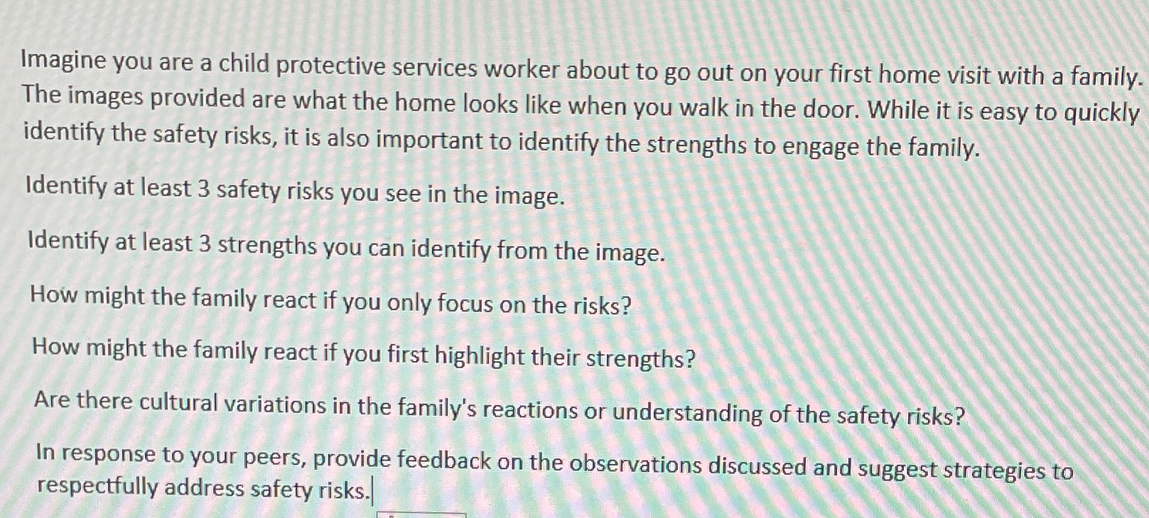 Solved Imagine you are a child protective services worker | Chegg.com