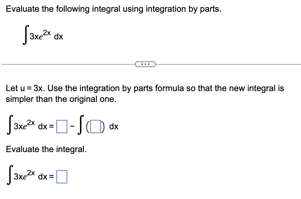 Solved Evaluate the following integral using integration by | Chegg.com