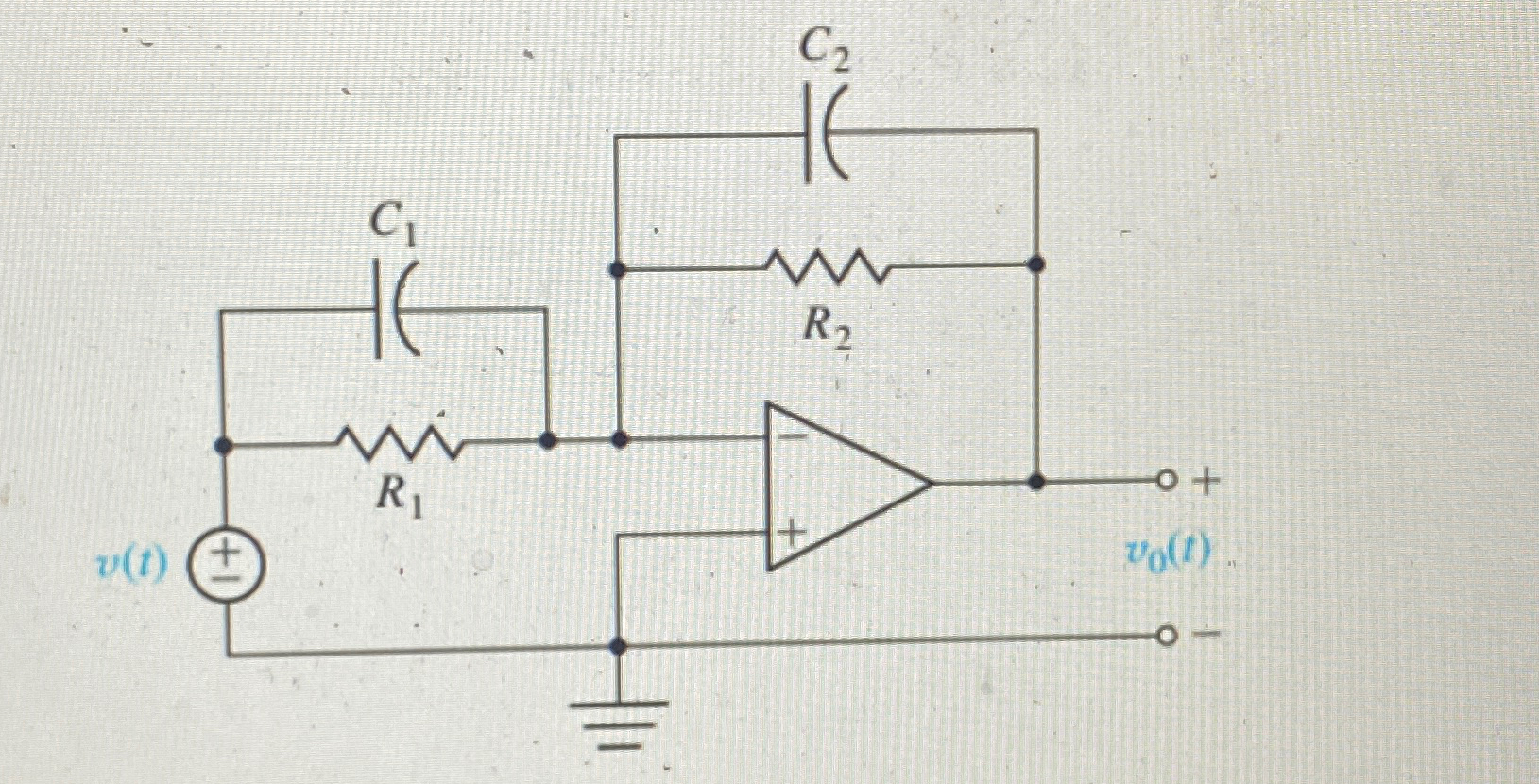 Solved determine la funcion de transferencia del circuito | Chegg.com