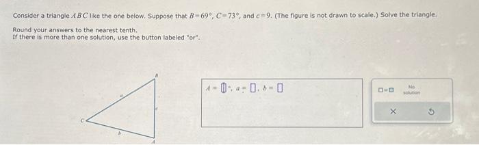 Solved Consider a triangle ABC like the one below. Suppose | Chegg.com
