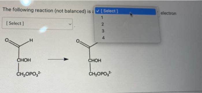 Solved The following reaction (not balanced) is a | Chegg.com