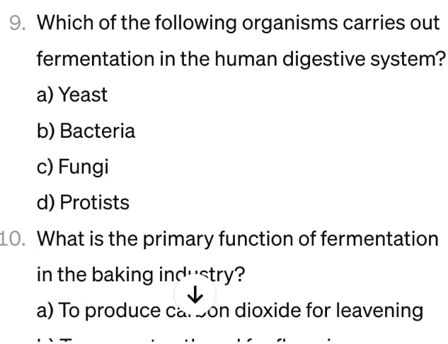 Solved Which of the following organisms carries out | Chegg.com