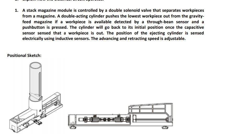 1. A stack magazine module is controlled by a double | Chegg.com