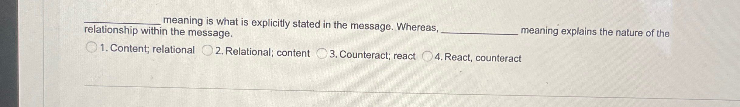 Solved meaning is what is explicitly stated in the message. | Chegg.com