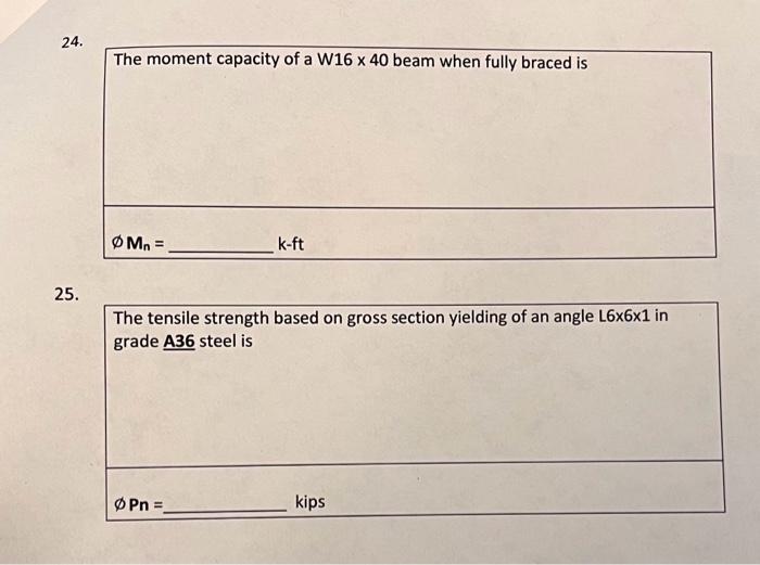 Solved The tensile strength based on gross section yielding | Chegg.com