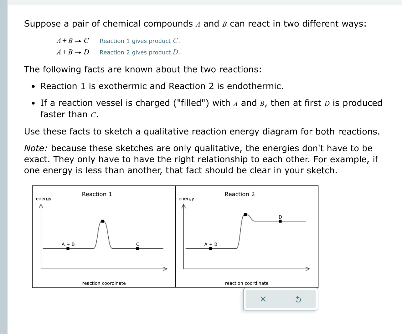 Solved Suppose a pair of chemical compounds A and B ﻿can | Chegg.com