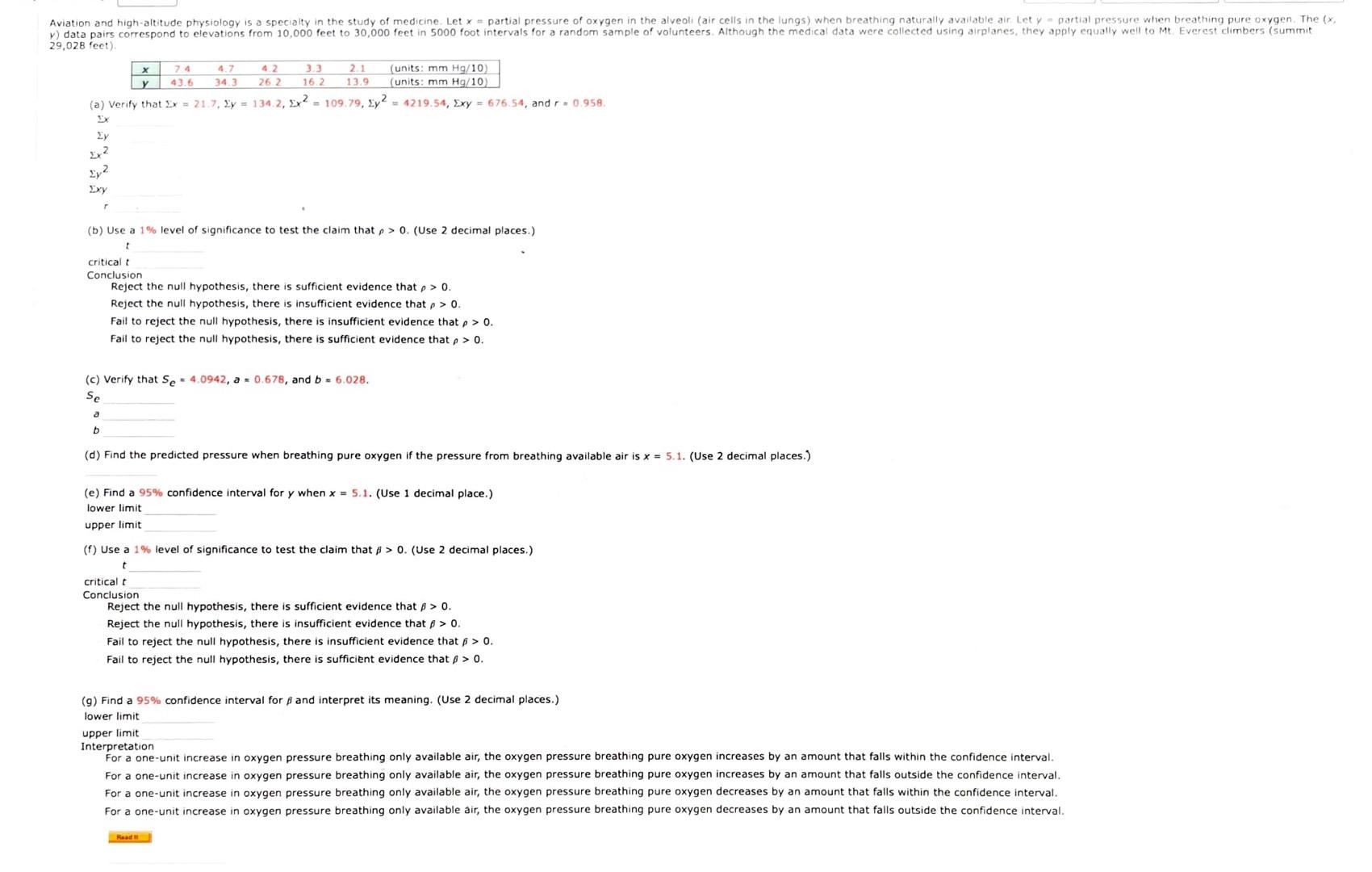Solved Aviation and high-altitude physiology is a specialty | Chegg.com