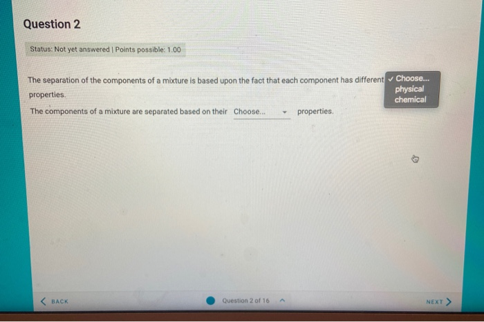 Solved Question 2 Status: Not yet answered | Points | Chegg.com
