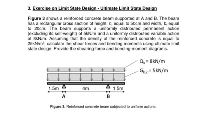 Solved 3. Exercise on Limit State Design - Ultimate Limit | Chegg.com