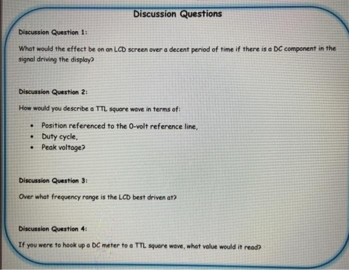 Solved Introduction to Liquid Crystal Displays (LCD's) The | Chegg.com