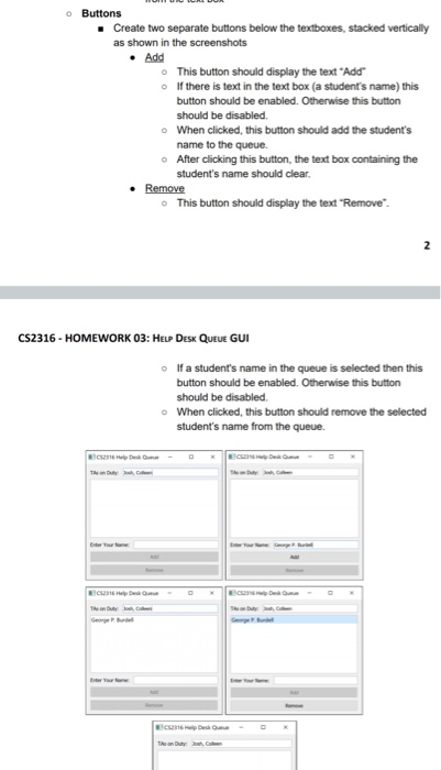 Solved Background As you all may know, the CS 2316 Help Desk | Chegg.com