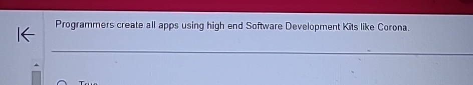 Solved Programmers create all apps using high end Software | Chegg.com