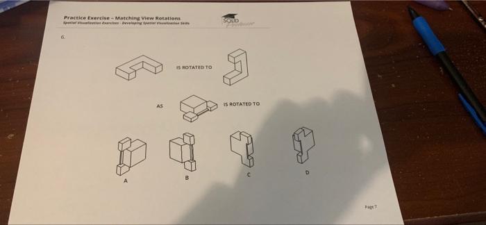 Solved Practice Exercise - Matching View Rotations ratione | Chegg.com