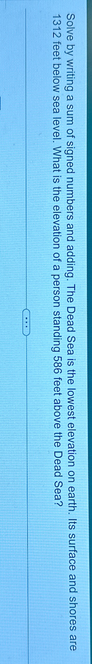 Solved Solve by writing a sum of signed numbers and adding. | Chegg.com