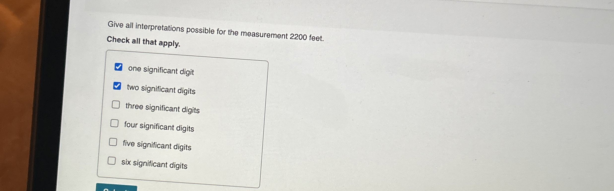 Solved Give all interpretations possible for the measurement | Chegg.com