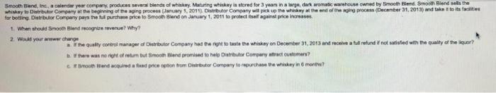 1. When thoud symodt Eiend recogntre reveruae? Why? 2 | Chegg.com