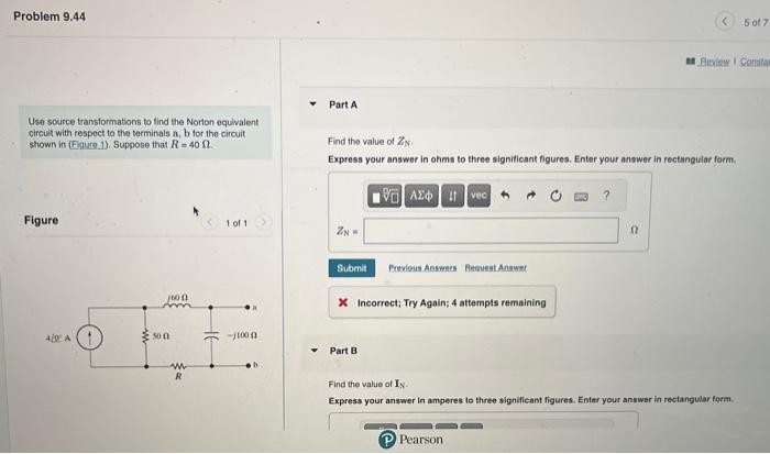 Solved Use source transformations to find the Norton | Chegg.com