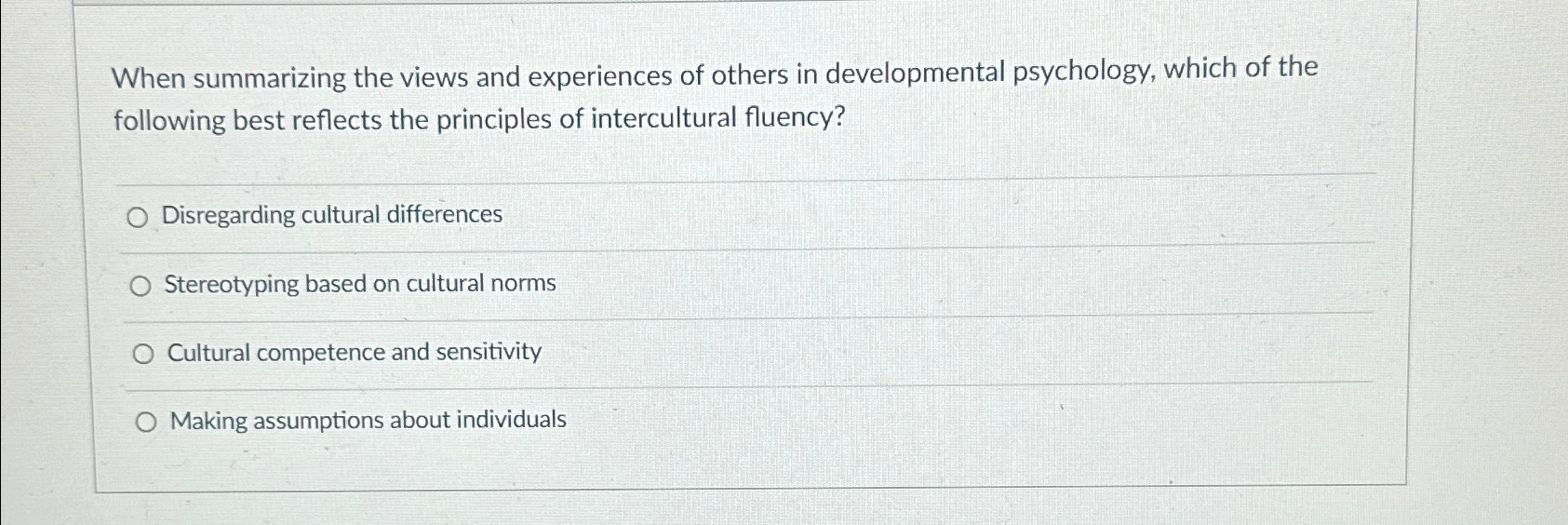 Solved When summarizing the views and experiences of others | Chegg.com