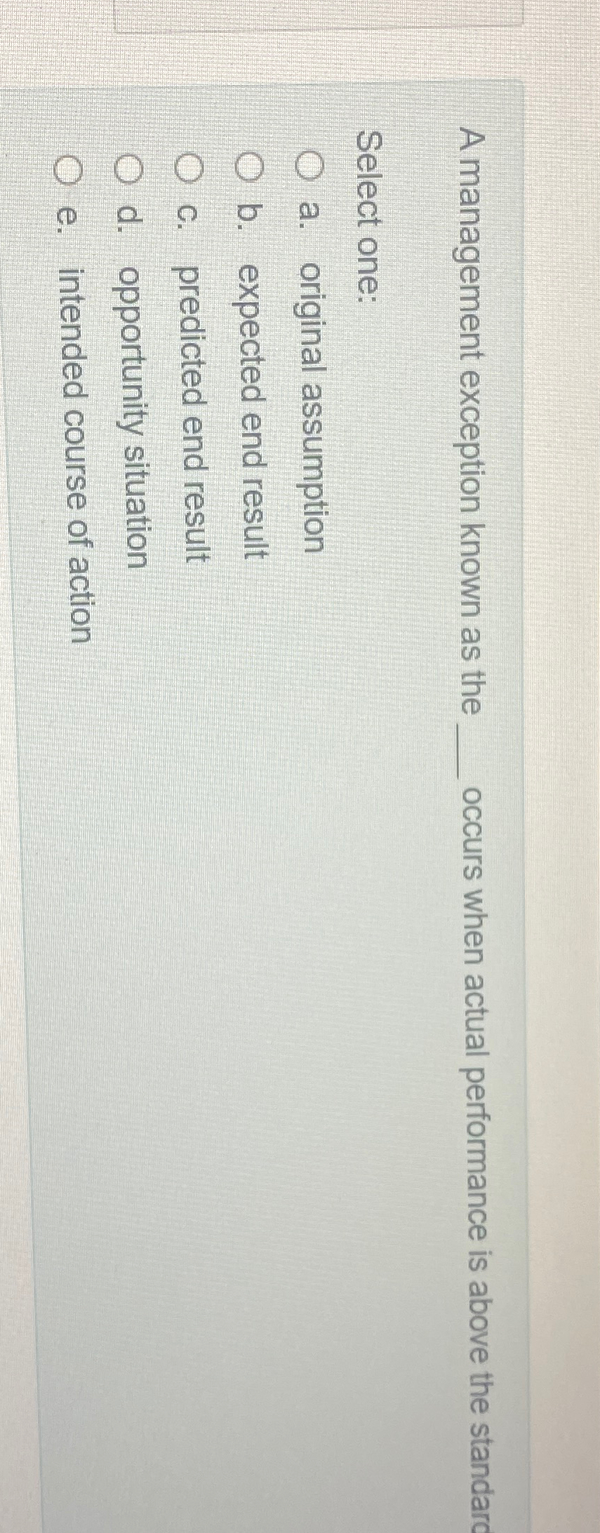 Solved A management exception known as the q, ﻿occurs when | Chegg.com