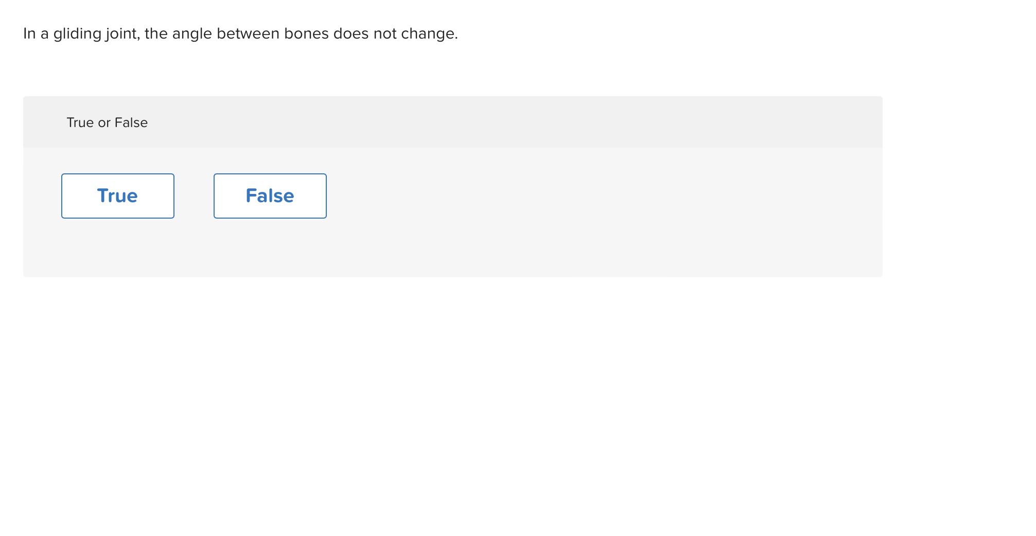 Solved In a gliding joint, the angle between bones does not | Chegg.com