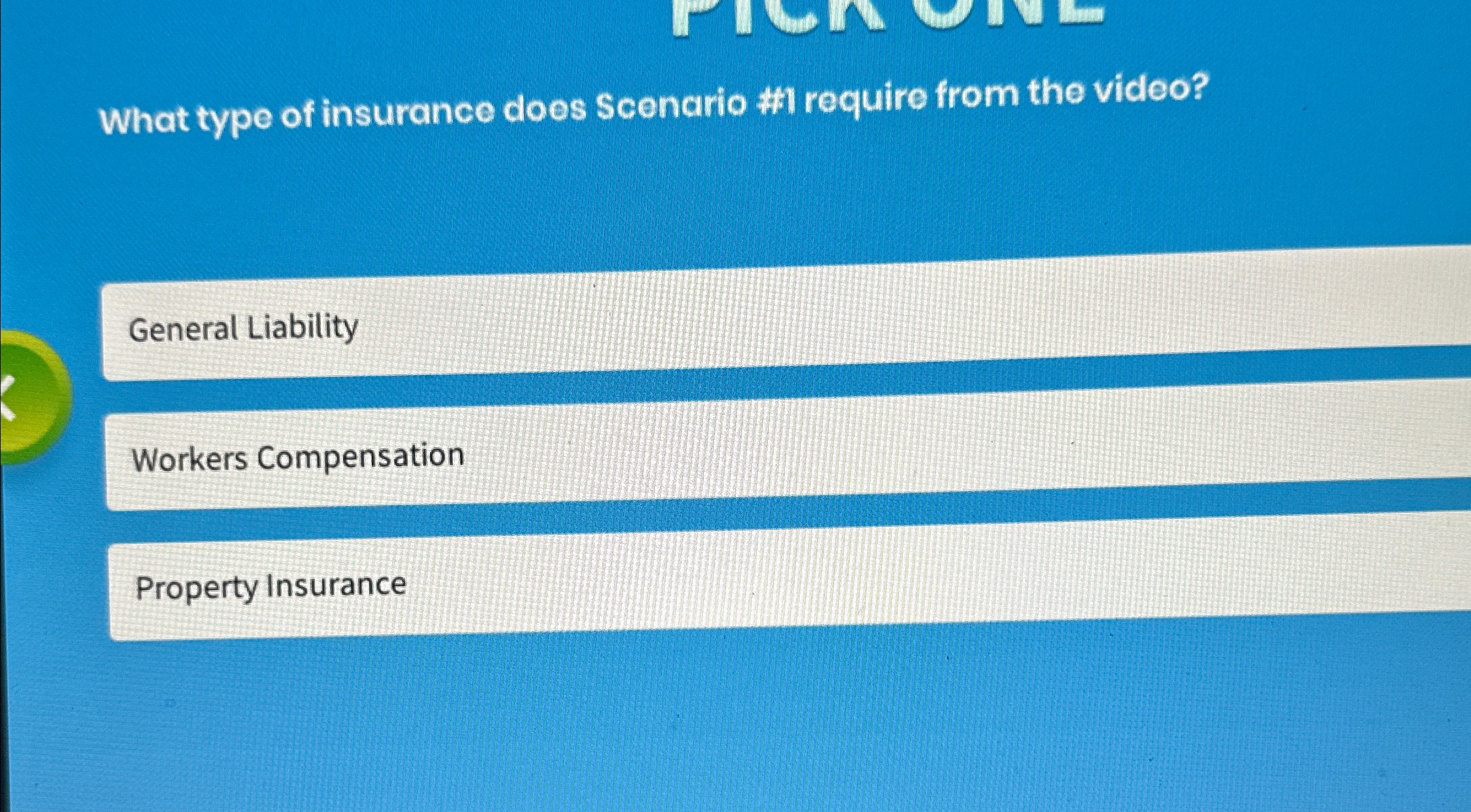 Solved What type of insurance does Scenario #1 ﻿require from | Chegg.com